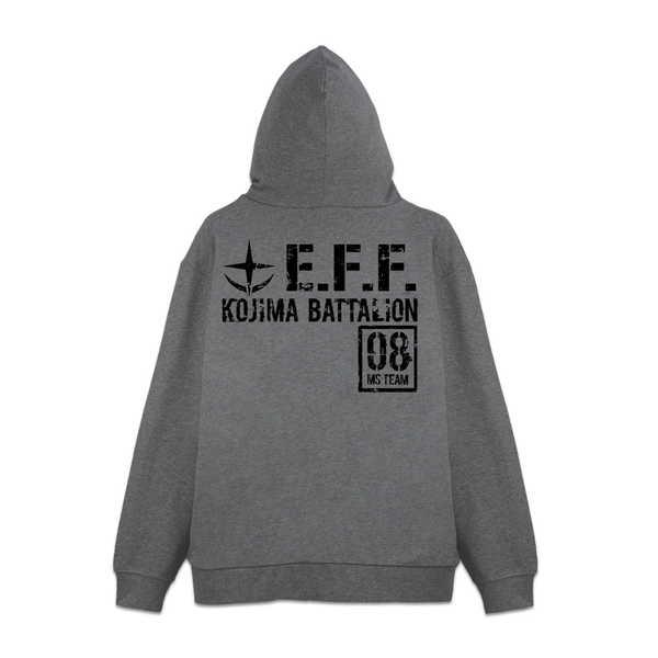 【発売日：2026年07月31日】宅配便配送商品 「機動戦士ガンダム 第08MS小隊」より、ジップパーカーが登場！耐久性が高く、やわらかな肌触り。体型や着こなしに合わせて調整できるダブルジップ仕様。【サイズ】 L （約）身丈72cm / 身...