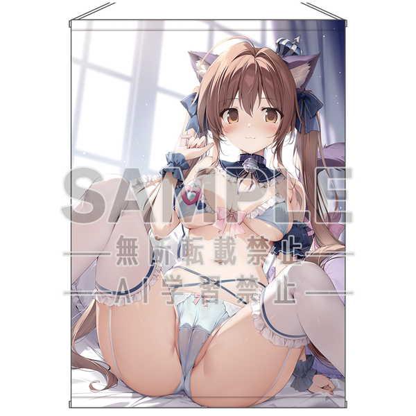 【発売日：2026年07月31日】宅配便配送商品 「電撃萌王」より、タペストリーが登場！電撃萌王2026年4月号の誌面を彩ったイラストがタペストリーに！お部屋の彩りにどうぞ!!【サイズ】 B1(縦約1040×横約730mm)【素材】 Wスエ...