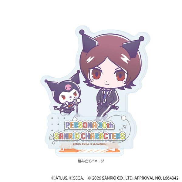 【発売日：2026年08月31日】メール便配送商品 「P30th×サンリオキャラクターズ」より、アクリルスタンドプレートが登場！ダイカットで加工されたパーツを立てられるスタンド型アイテムです。裏面は無地の白となります。【サイズ】 120×1...