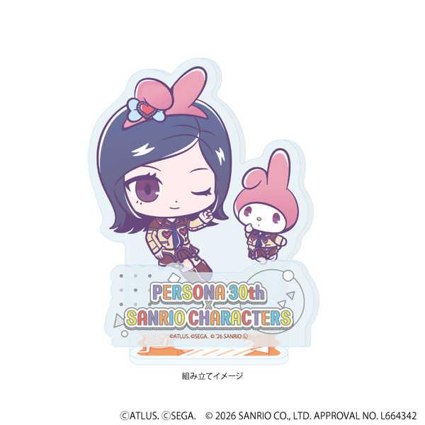 【発売日：2026年08月31日】メール便配送商品 「P30th×サンリオキャラクターズ」より、アクリルスタンドプレートが登場！ダイカットで加工されたパーツを立てられるスタンド型アイテムです。裏面は無地の白となります。【サイズ】 120×1...