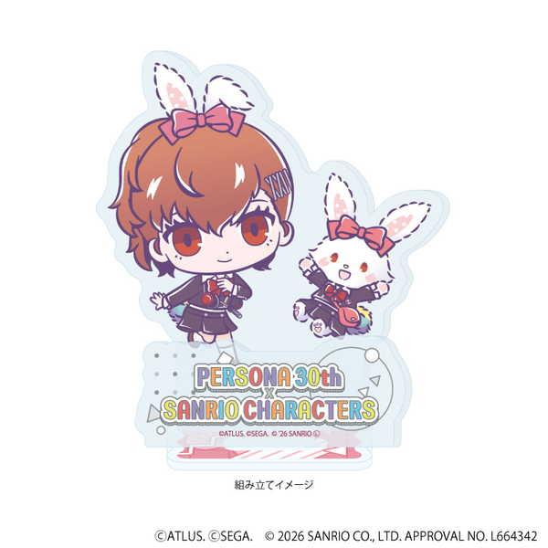 【発売日：2026年08月31日】メール便配送商品 「P30th×サンリオキャラクターズ」より、アクリルスタンドプレートが登場！ダイカットで加工されたパーツを立てられるスタンド型アイテムです。裏面は無地の白となります。【サイズ】 120×1...