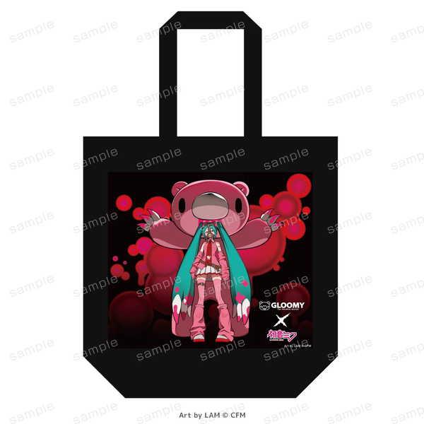 【発売日：2026年07月31日】メール便配送商品 「GLOOMY meets 初音ミク」より、トートバッグが登場！イラストレーター森チャック氏による、オリジナルキャラクター「いたずらぐまのグルーミー」と、電子の歌姫「初音ミク」とのスペシャ...