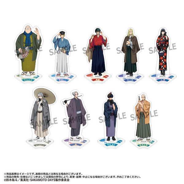 【発売日：2026年07月31日】宅配便配送商品 「SAKAMOTO DAYS」より、トレーディングミニアクリルスタンドが登場！【サイズ】 約55×80mm　※サイズはキャラクターにより異なります。【素材】 アクリル1BOX9個入り　全9種...