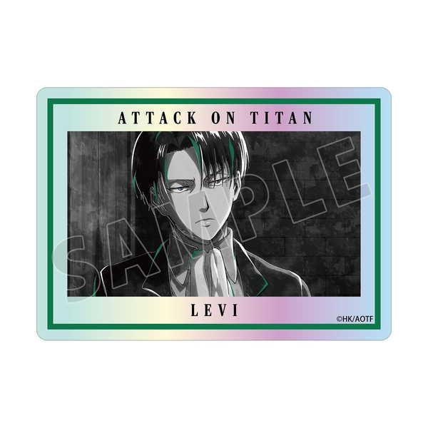 【発売日：2026年08月31日】メール便配送商品 「進撃の巨人」より、Ani-Art BLACK LABEL オーロラステッカーの登場です。リヴァイのイラストを新たなタッチで魅力的に表現し、オーロラステッカーに仕上げました。身近な持ち物を...