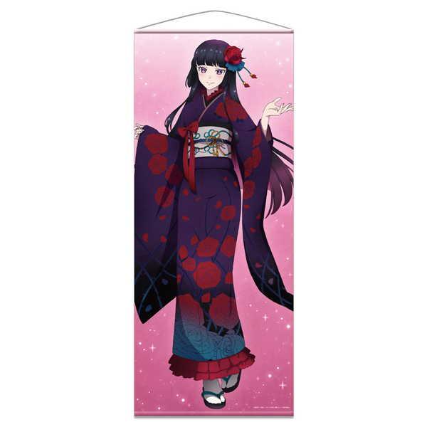 【発売日：2026年07月31日】宅配便配送商品 「ロックは淑女の嗜みでして」より、ほぼ等身大サイズのタペストリーが登場です。【サイズ】 1700mm×700mm【素材】 ポリエステルスエード上部のみ紐付きロックは淑女の嗜みでして ほぼ等身...