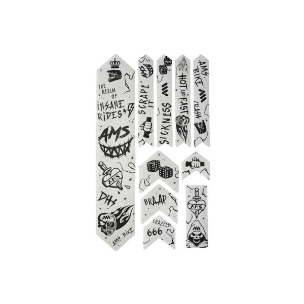 All Mountain Style オールマウンテンスタイル HONEYCOMB FRAME GUARD EXTRA フレームガード エクストラ ヘルギャング ブラックAMS フレームガード エクストラ