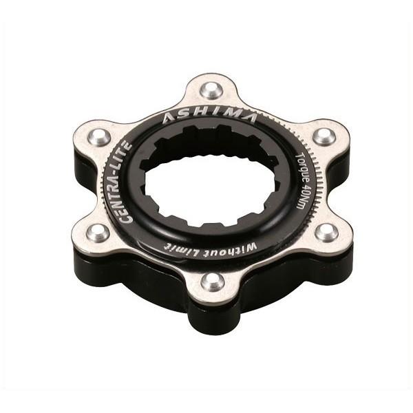 シマノなどのセンターロック式ハブにも、6 穴ディスクローターが装着可能になるアダプター。9mm アクスル対応のライトと、15mm/20mm アクスル対応のXL をラインナップしています。■ φ9mm アクスル用■ 23g