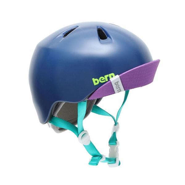 bern バーン NINA ニーナ 子供用 キッズ ヘルメット BEVJG Satin Navy Blueキッズ向けガールズヘルメット (推奨年齢2-6歳)
