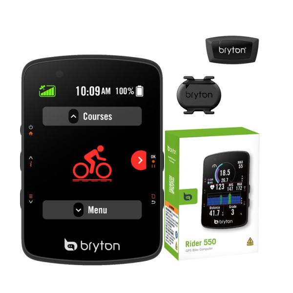 bryton ブライトン Rider 550D ライダー550D ケイデンス/心拍センサー付 GPSサイクルコンピューターbryton ブライトン