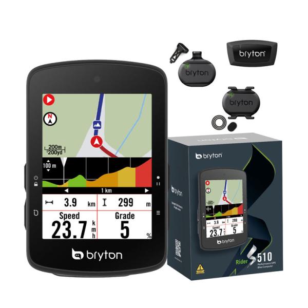 bryton ブライトン Rider S510T ライダーS510T ケイデンス/スピード/心拍センサー付 GPSサイクルコンピューターbryton ブライトン