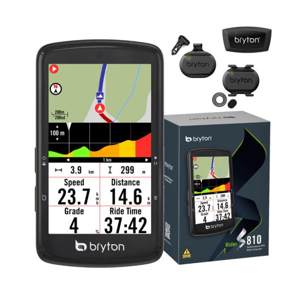 bryton ブライトン Rider S810T ライダーS810T ケイデンス/スピード/心拍センサー付 GPSサイクルコンピューターbryton ブライトン