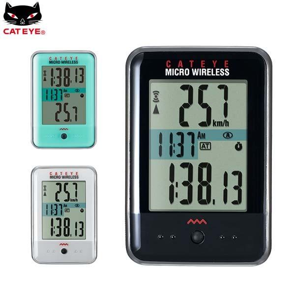 CATEYE キャットアイ MICRO WIRELESS マイクロワイヤレス CC-MC200W サイクルコンピューター自分好みの画面表示にカスタマイズできるワイヤレスコンピュータバックライト付き