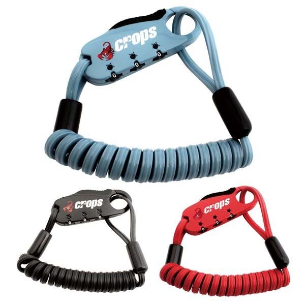 CROPS クロップス CP-SPD04-BR90 Q-BIRO MINI 2Dx900mm ワイヤーロック自転車 防犯 ロック 鍵 カギ