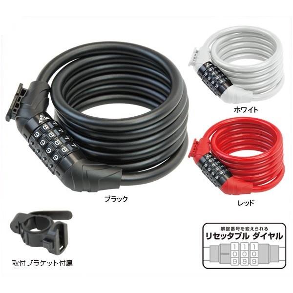 取り回ししやすいφ8mm と、丈夫なφ10mm をそろえたコイルケーブルロック。樹脂バンド式のブラケットが付属しています。■φ10 x 1,800mm■取付ブラケット付属■取付可能径 : φ22.2〜35mm■500g