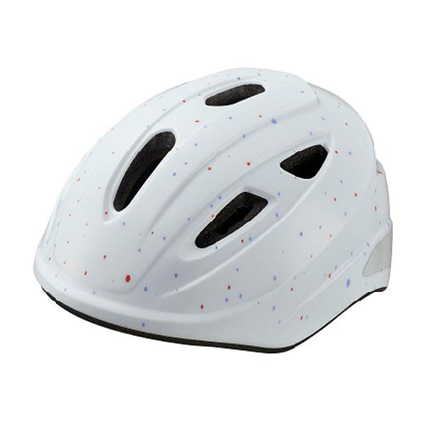 OGK KABUTO オージーケーカブト AILE L エールL 子供用 ヘルメット ドットホワイト自転車 キッズ ヘルメット