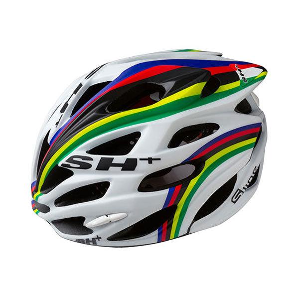 SH+ SHABLI S-LINE シャブリ Sライン ヘルメット WHITE MATT/IRIDE JCF公認対象外ロード/MTB レース