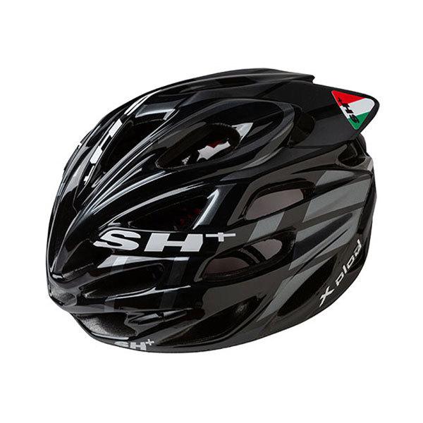 SH+ SHABLI X-PLOD シャブリ エクスプロッド ヘルメット GLOSS BLACK/ANTHRACITE JCF公認ロード/MTB レース
