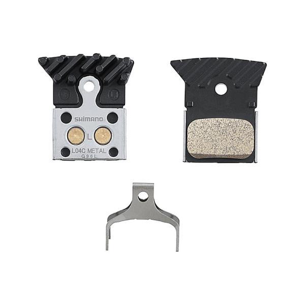 SHIMANO L04CーMF メタルパッド (フィン付き) / スプリング (ペア) シマノ ブレーキパッド IBPL04CMFASHIMANO ブレーキパッド IBPL04CMFA