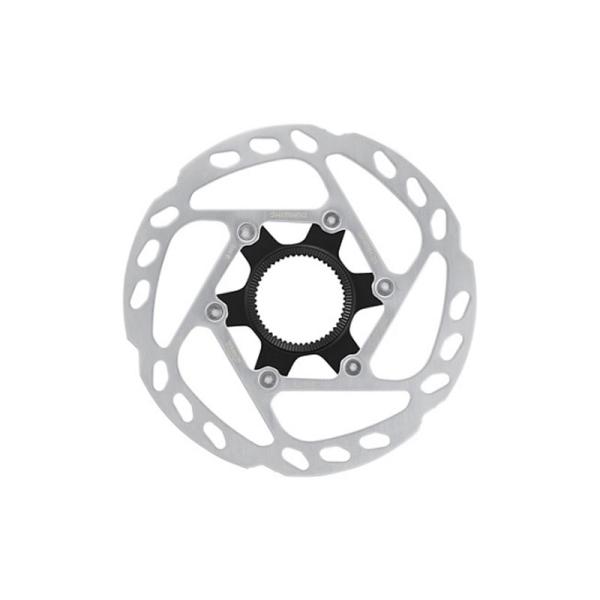 SHIMANO ディスクブレーキ ローター SM-RT64 センターロック 140mm ブラックロックリング付 (内スプライン)SHIMANO ローター SM-RT64