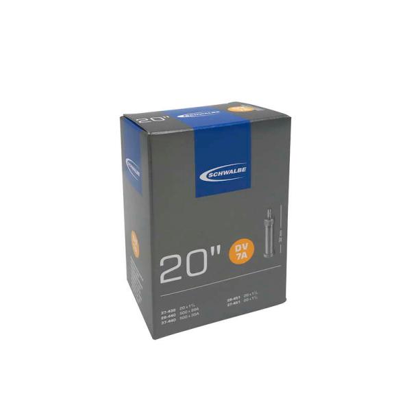 SCHWALBE シュワルベ チューブ #7A 20x1-1/8(451), 20x1-3/8(451) 英・米・仏式バルブ高い気密性と耐久性を誇るブチルチューブ