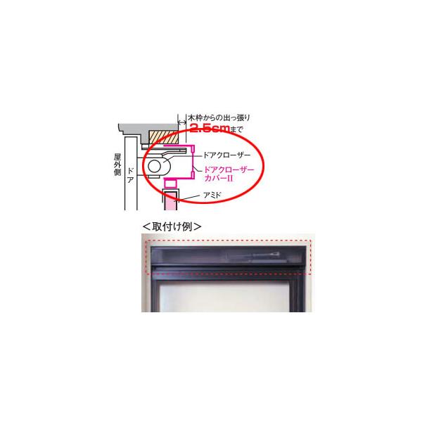 SEIKI 網戸 網戸オプション 網戸 ドアクローザー 網戸取付用ドアクローザーカバー NDC-90 セイキ販売【個人宅配送不可】