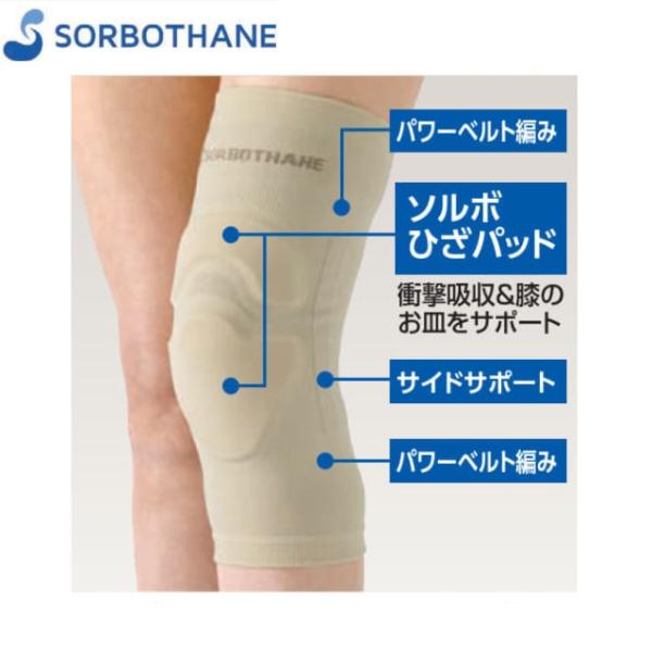 【介護用品：ひざサポーター】※ひざを保護し、関節の動きをサポート！※慢性的なひざのトラブルに！※メディフィット 固定 安定※薄型シームレス※からだを守る人工筋肉「ソルボセイン」