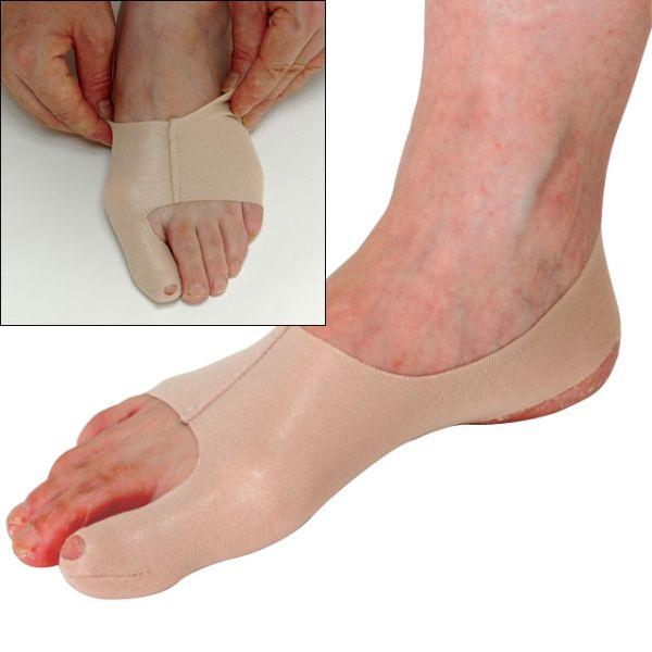 【介護用品：外反母趾サポーター】内田式理論により、母趾に内反のひねりを加えると同時に第一中足骨を正しい方向へ向けます。