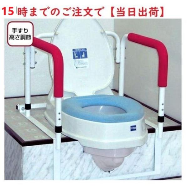 【発売日：2010年08月08日】【介護用品：トイレ用てすり】メーカー直送（代引不可）、特別セール！送料無料！段差のある和式トイレ専用手すり。洋風便座・両用型とセットでお使い下さい。ビスで床に固定することもできます。