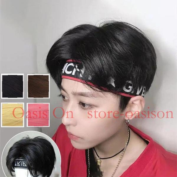 【品名】：メンズウィッグ【カラー 】：全6色【頭周り】：55-58CM【素材】：耐熱性ファイバー【産地】：中国*アジャスターでサイズを調整できます。検索ワード：ウィッグ ロング ショート　フルウィッグ 部分ウィッグ　つけ毛　グラデーション ...