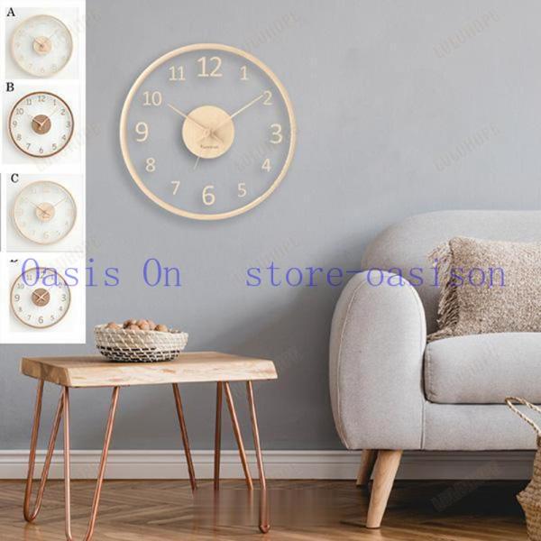 商品名 掛け時計仕樣 ■商品詳細:サイズ 直径約30CM　厚さ2.5CM材質 木+ガラス（文字盤）針のタイプ 静音スイープ重量 約1kg給電方法 単三電池X1(壁掛け用フックついていない)付属品 壁掛け用フックX1関連キーワード