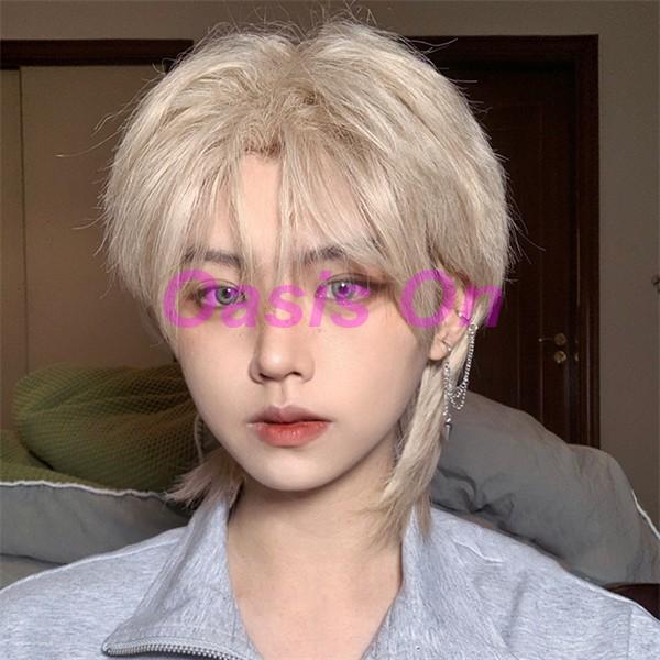 [ セット内容 ]ウィッグ/ヘアネット【※こちらの商品は、個人差等ございますので、商品ご到着後、お客様ご自身より手くしやカット等多少の調節が必要な場合もございます。】「記載のないアクセサリー　小物等は付属しません」[ カラー ]ゴールド[ ...