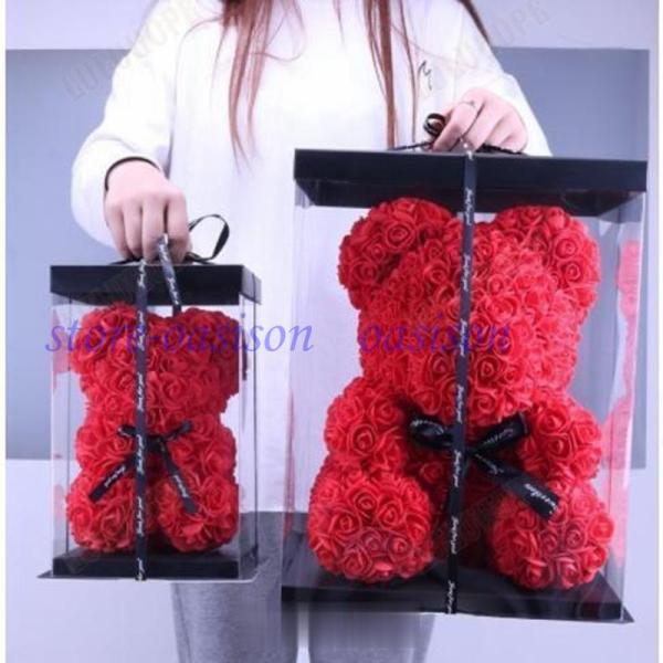 永生花 ギフトクマ型 熊 ソープフラワー ボックスフラワー  造花 フラワー 石鹸花 枯れない花 プレゼント 結婚祝い バレンタインデー  母の日 観賞用 お祝い 敬老の日 お誕生日 イベント 卒業式 お見舞い フラワーボックス フラワーブ...