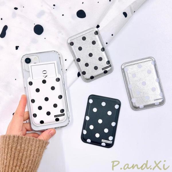 素材：PUレザーサイズ：縦約9.5cm×横約6.5cm※MagSafe対応iPhoneケース/MagSafe対応携帯ケースに貼り付けて使うマグネット式カードケースです。※マグネット式カードケースのみの販売となり、ケースの付属はございません。...