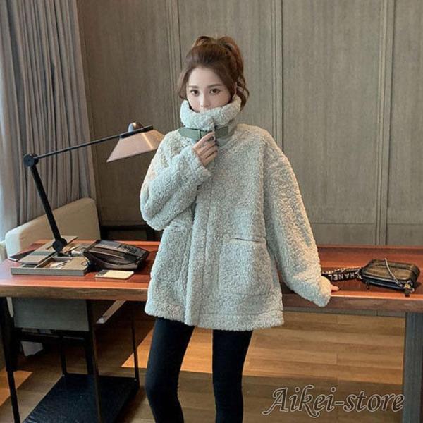 秋冬 レディース ファーコート 毛皮コート ボアジャケット ボアコート