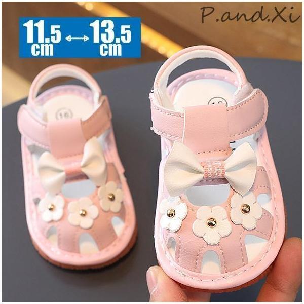 ●暑い夏も快適なかわいいデザイン●大きく開く面ファスナー式で着脱ラクラク。●つま先部分はカバーされているので歩き始めの赤ちゃんも安心。●屈曲性のよいアウトソールで自然な歩行を促し、赤ちゃんのはじめの一歩をしっかりサポート●靴底はゴム製で滑ら...