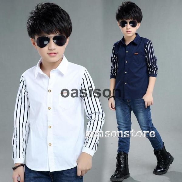 内容品：シャツのみ素材：綿詳細サイズ約(cm)：着丈/肩幅/バスト*2/袖丈cm  120 47 29 33*2 39 130 50 30 35*2 42 140 53 31.5 37*2 45 150 56 33 39*2 48 160 ...