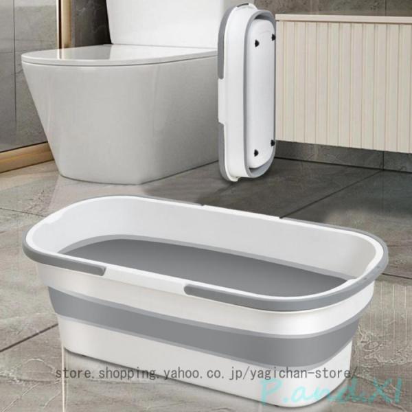 あらゆるシーンに対応可能の人気バケツ！釣り、洗濯、掃除、洗車、園芸、防災、アウトドア、車載収納などに最適です。    女性の方も持ち運びできる容量。水や荷物を入れても持ち運びやすい、1人でも問題なく持ち運べます。持ち手は特殊技術により、適度...