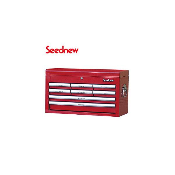 送料無料 Seednew 自動車 引出し ツール チェスト 工具箱 ツールチェスト(4段8引出し) 赤 S-R908 Seednew