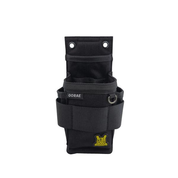 送料無料 DURAWORK デュラワーク ポーチ 収納 胸元収納 工具収納 作業工具 大工道具 工具差し DIY 長物工具 DURAWORK ゴラエポーチ 黒 407BLK