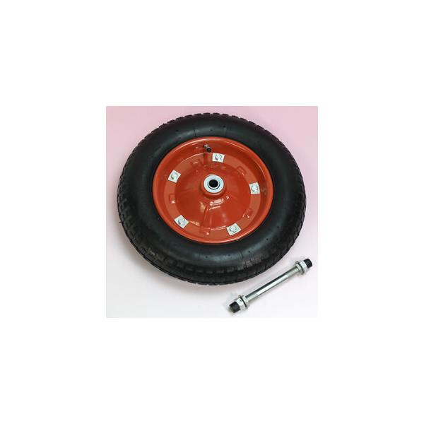 一輪車用 猫車用 エアータイヤ 交換用 替えタイヤ 替タイヤ 一輪車タイヤ タチホ PR1301 3.25x3.00-8 黒 軸付