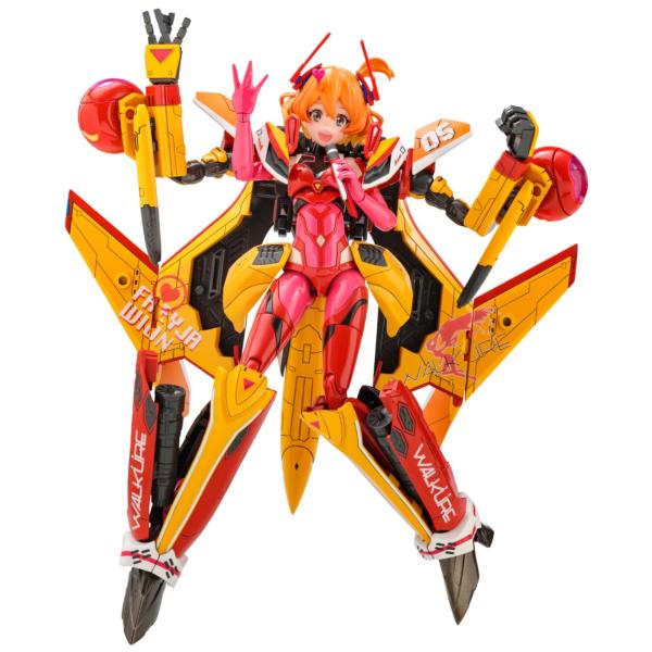 青島文化教材社(AOSHIMA) VFG マクロスデルタ VF-31J ジークフリード フレイア・ヴィオン 全高約143mm 色分け済みプラモデル MC-14 ・(C)2015 BIGWEST・サイズ:機体全長(ファイター):約205mm ...