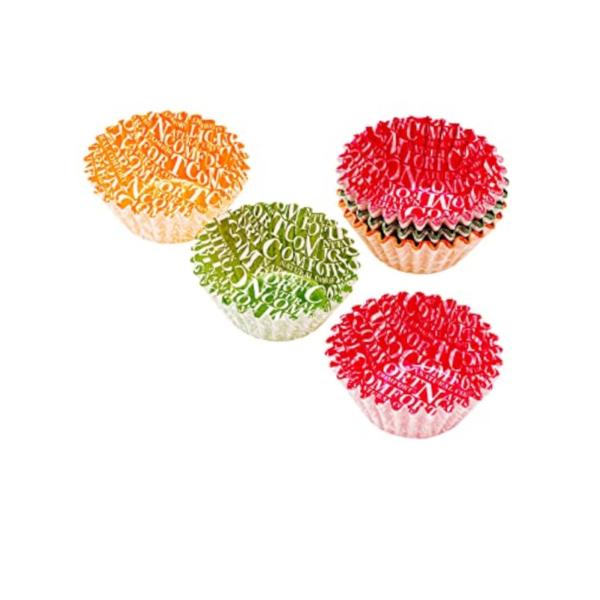 アルテム(Alutem) おかずカップ お弁当カップ 6号 深型 英字柄 120枚入 3柄×40枚 ×2個セット 電子レンジ対応 日本製 ・本体サイズ（1枚あたり）：底径4×高さ3cm・生産国：日本・素材：PET樹脂・紙・耐熱温度：170・...