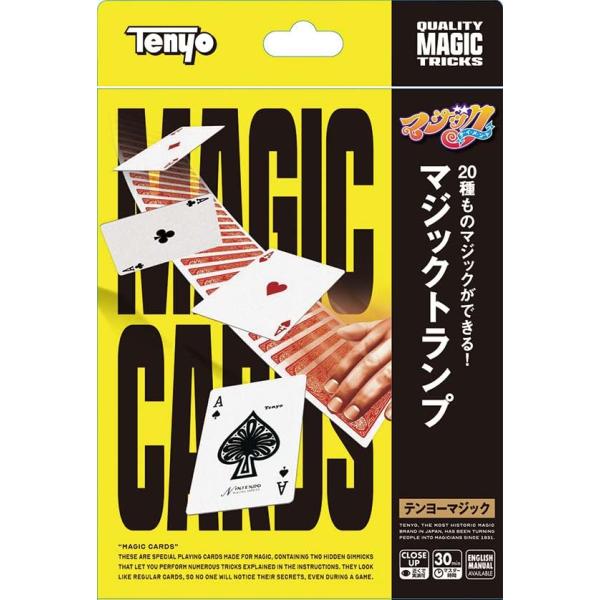 テンヨー(Tenyo) 手品 マジック マジックトランプ 裏から見て表がわかる！ ポケットに入る不思議エンターテイメント 20種類の手品 初心者向け はじめてでもできるマジック かんたん手品 6歳以上 日本製 ・(C)Tenyo・同梱の説明...