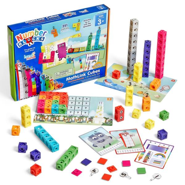 Numberblocks MathLink Cubes ナンバーブロックス 1-10 キューブ 100個入り アクティビティセット 算数おもちゃ 日本語ガイド付き 3歳 93417-J 正規品 ・パッケージサイズ : 約 幅 25.3cm ...