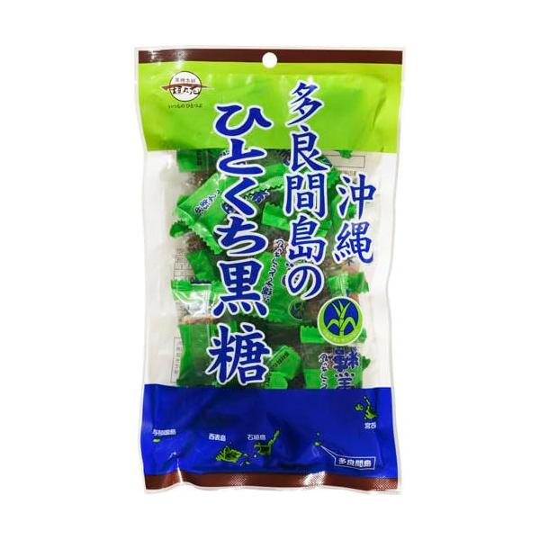 黒糖本舗垣乃花 多良間島のひとくち黒糖 100g ・原材料:原材料：さとうきび（沖縄県多良間島産）・商品サイズ(高さx奥行x幅):28cm×10cm×3cm