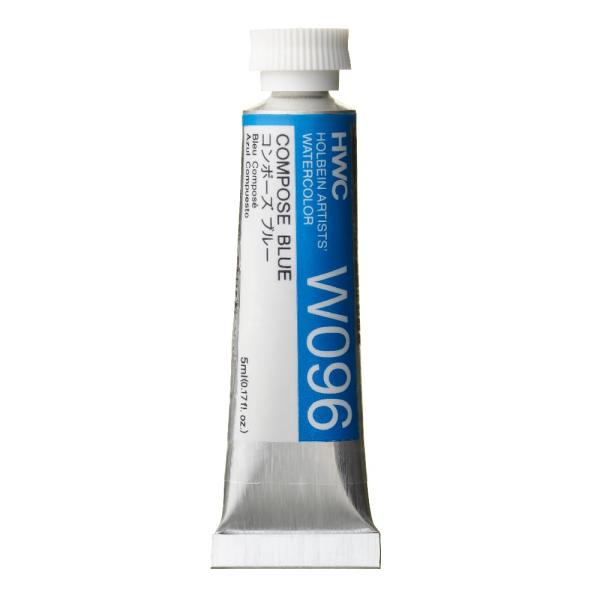 ホルベイン 透明水彩絵具 W096 5ml コンポーズブルー 03096 ・パッケージ重量: 0.02 kg・対象年齢: 大人・本体サイズ :58×20×13