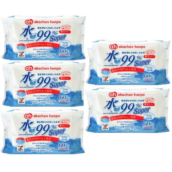 Super 新生児からのおしりふき 60枚×5個 厚手タイプ ・おしりふき厚手タイプ。60枚×5個パック・ふきとり性に優れた特殊シートを採用し、1枚でもおしりをきちんときれいにふけるように考えられた厚手タイプ。・シートサイズ:200mm×1...