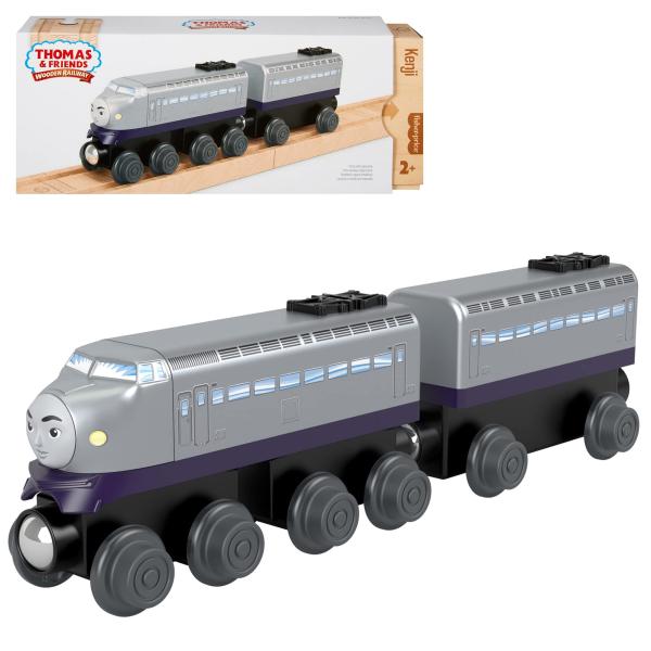 マテル(MATTEL) きかんしゃトーマス 木製レールシリーズ(Thomas) ケンジ 【2才~】 HBK16 ・【FSC認証取得】：ぬくもりあふれる木の手触りと丈夫な作り。安心・安全な素材・品質に配慮しています。・【プレゼントに最適】お誕...