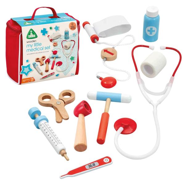 Early Learning Centre アーリーラーニングセンター 木製 ごっこ遊び お医者さん ドクター 病院 200210 正規品 ・ELC社の「My Little Medical Set」は、お医者さんごっこが楽しめる木製おもちゃ...