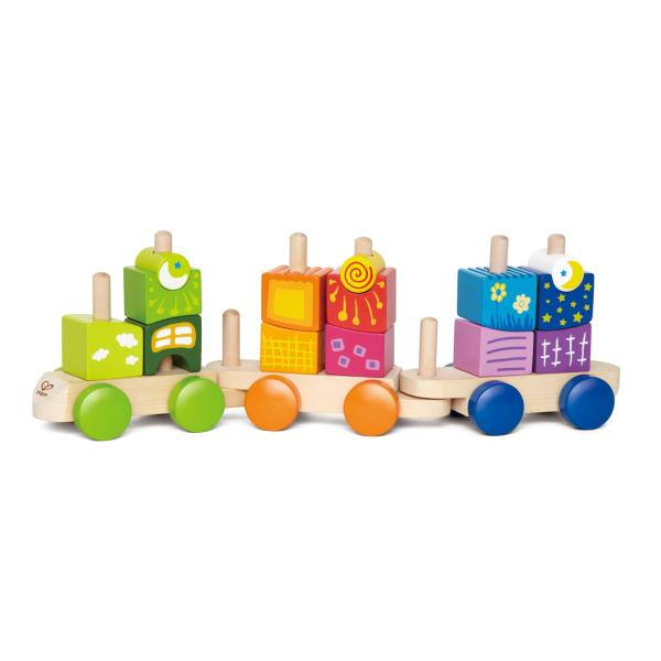 Hape ファンタジア ブロック トレイン E0417 ・世界60か国以上で愛される知育玩具、ハペのおもちゃ・対象年齢 :2歳から・対象性別 :男女共用・本体サイズ :12×40.5×8.2cm・電池:不要